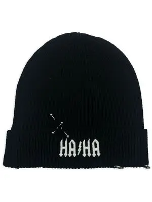 HACULLA. Ha Ha Wool Beanie - Black