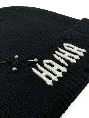 HACULLA. Ha Ha Wool Beanie - Black