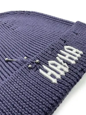 HACULLA. Ha Ha Wool Beanie - Purple