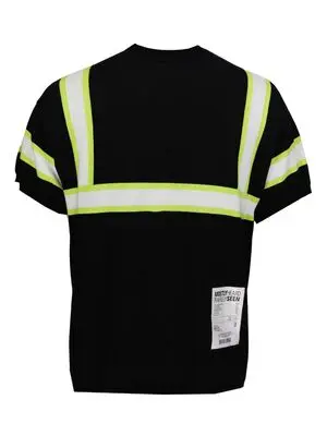 MOSTLY HEARD RARELY SEEN Knitted Striped Cotton Top - Black