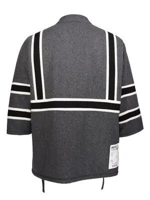 MOSTLY HEARD RARELY SEEN Striped Wool Cargo Jacket