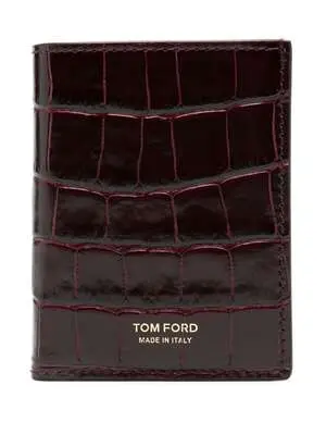 TOM FORD Crocodile-embossed Wallet