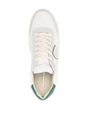 Philippe Model Panelled Sneakers - White