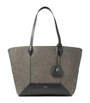 JIMMY CHOO Diamond Medium Herringbone Tote Bag