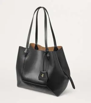 JIMMY CHOO Diamond Medium Leather Tote Bag - Black