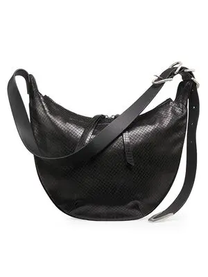 Rag & Bone Rag & Bone Mini Spire Leather Hobo Bag - Black