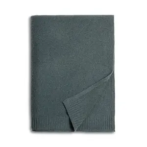 Aqua 100% Cashmere Throw Blanket - Exclusive Army