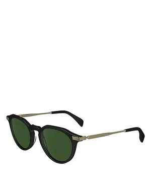 Paul Smith Keats Round Sunglasses - Black/green Solid