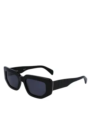 Paul Smith Kennet Geometric Sunglasses, 54mm - Black/gray Solid