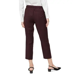 Theory Sleek Flannel Treeca Pull On Pant - Merlot