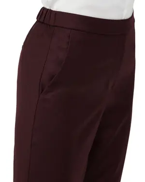 Theory Sleek Flannel Treeca Pull On Pant - Merlot