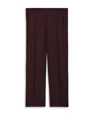 Theory Sleek Flannel Treeca Pull On Pant - Merlot