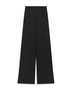 Theory Straight Leg Knit Trouser - Black