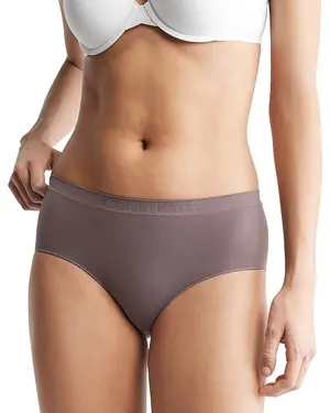 Calvin Klein Bonded Flex Seamless Boyshorts Mauve Wine