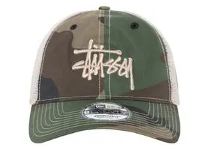 StÜssy New Era 9twenty Basic Trucker Cap - Woodland Camo