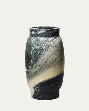 EDITIONS MILANO Stone Vase - Dark Green