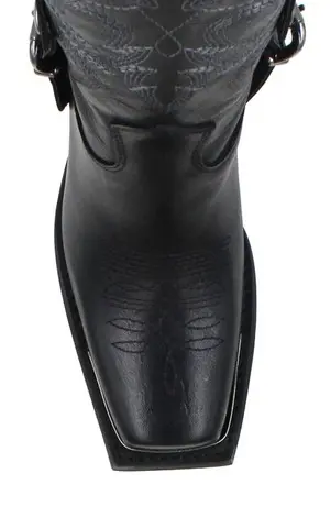 ZIGI Amaranta Cowboy Boots - Black Leather