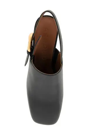 Aerosoles Sumari Leather Clogs - Black Leather