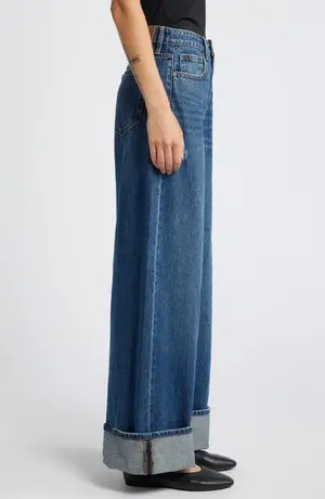 HIDDEN JEANS Classic Cuff Wide Leg Jeans