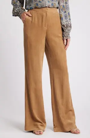 Kobi Halperin Corduroy Straight Leg Pants - Chestnut