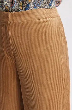 Kobi Halperin Corduroy Straight Leg Pants - Chestnut
