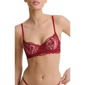 KAT THE LABEL Sofia Underwire Bra Red