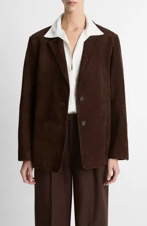 Vince Notched Lapel Outerwear For Women
