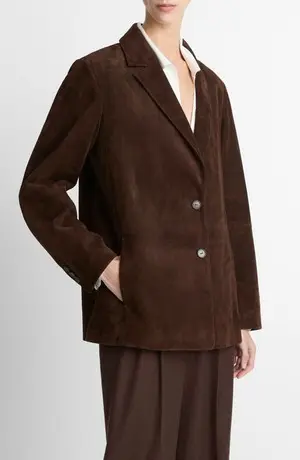 Vince Suede Blazer - Chocolate