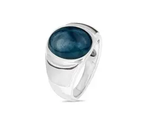 LUVMYJEWELRY Dark Apatite Sterling Silver Signet Ring