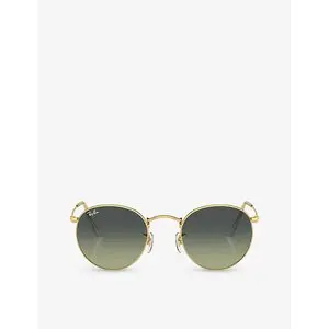 Ray-ban Round Frame Metal Sunglasses - Gold