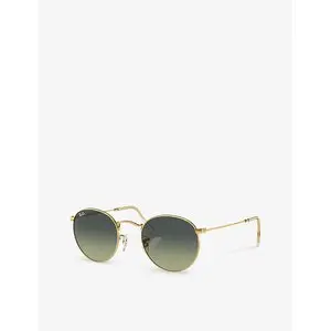 Ray-ban Round Frame Metal Sunglasses - Gold