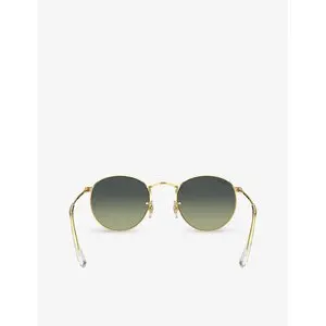 Ray-ban Round Frame Metal Sunglasses - Gold