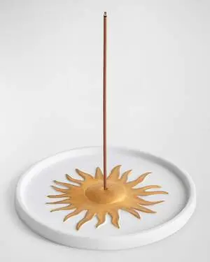 L'Objet Soleil Incense Holder Whitegold