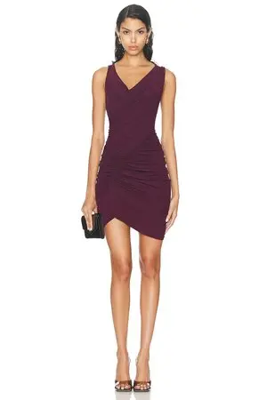 Atlein Ruched Mini Dress