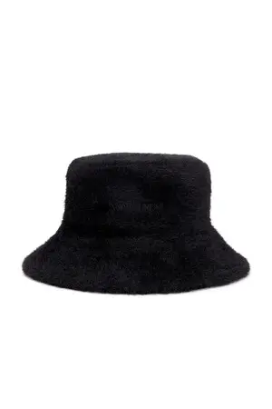 Saint Mxxxxxx Knitted Bucket Hat - Black | Editorialist