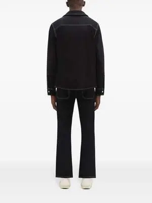 COURREGES Double Pocket Topstitched Denim Shirt