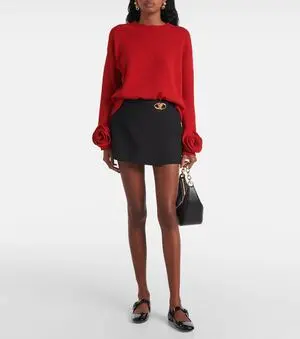 Valentino Garavani Vlogo Locker Patent Leather Mary Jane Flats - Black