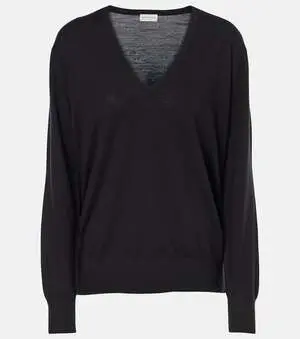 Dries Van Noten Wool V-neck Sweater