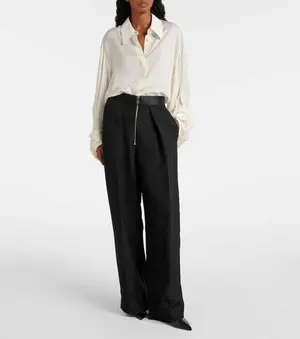 Khaite Bam Chiffon Shirt - White