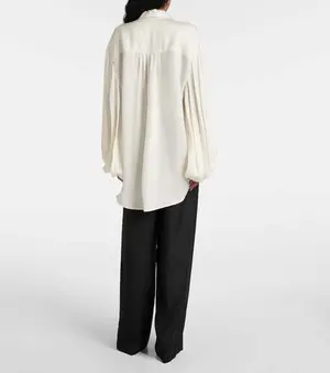Khaite Bam Chiffon Shirt - White