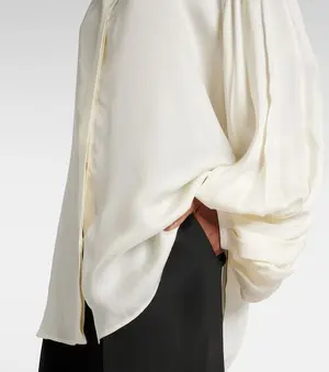 Khaite Bam Chiffon Shirt - White
