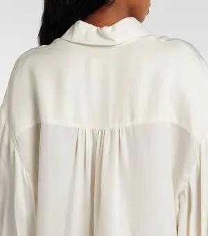 Khaite Bam Chiffon Shirt - White