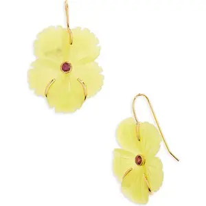 LIZZIE FORTUNATO New Bloom Drop Earrings Yellow