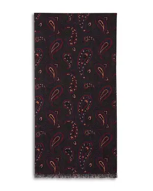 Bloomingdale'S Mantero Paisley Italian Wool Scarf - Exclusive Olive