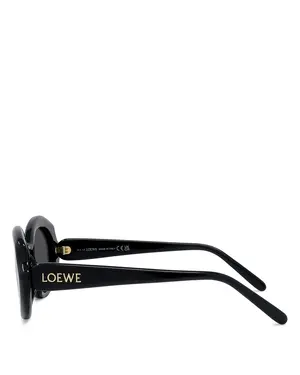 Loewe Slim Geometric Sunglasses - Black/gray Solid