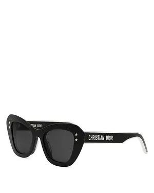 Dior Diorpacific B3u Butterfly Sunglasses - Black/gray Solid