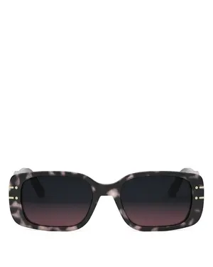 Dior Signature S12i Rectangle Sunglasses - Havana/brown Gradient