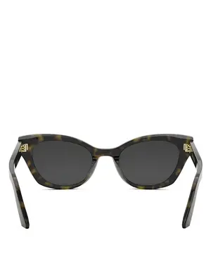 Dior Midnight B2i Cat Eye Sunglasses - Havana/gray Solid
