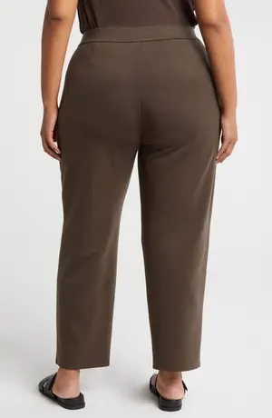 Eileen Fisher Stretch Ankle Straight Leg Pants
