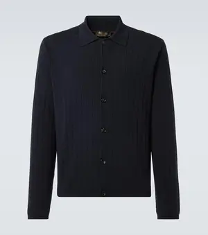 Loro Piana Ribbed-knit Wool Cardigan